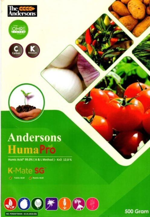 PUPUK ASAM HUMAPRO SG 500 GRAM ( THE ANDERSONS K-MATE SG ) | Lazada ...