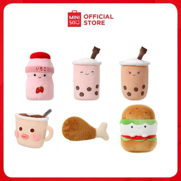 【COD】 Miniso Beverages Food Series Pillow Strawberry Milk Tea Shake ...