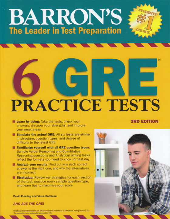 BARRON'S : 6 GRE PRACTICE TESTS (3rd ED.) BY DKTODAY | Lazada.co.th