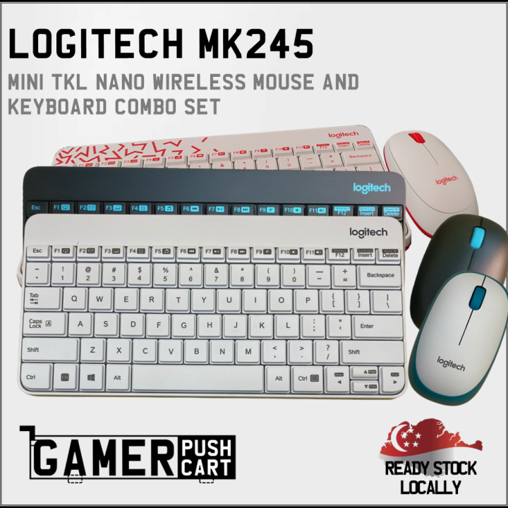 Logitech Mk240 245 Mini Tkl Nano Wireless Mouse And Keyboard Combo Set Lazada Singapore