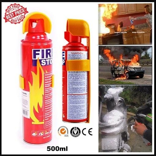 Original Portable Fire Extinguisher Spray with Portable Stand Fire Stop ...
