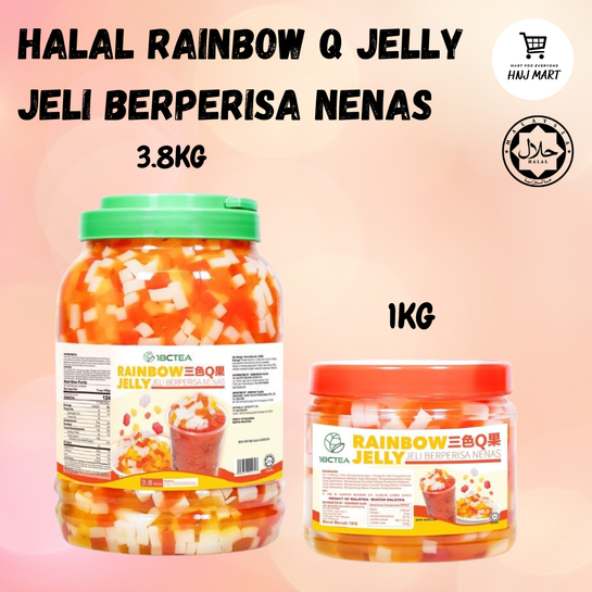 Halal Rainbow Jelly Q Jelly for Topping Dessert Drinks Bubble Tea | Lazada