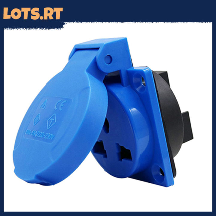 Waterproof IP54 Industrial Socket Pass Global 16A 250V Universal Power ...