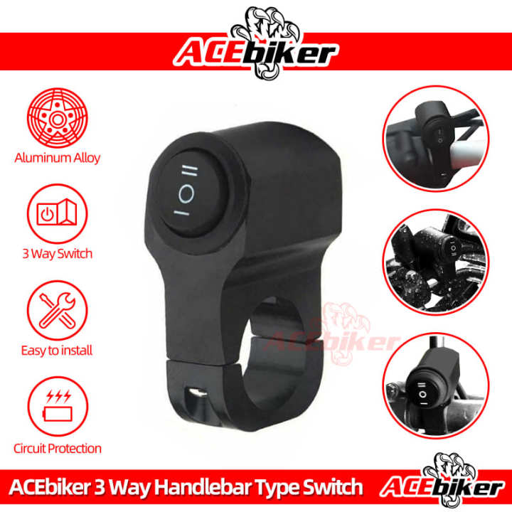 ACEbiker 3 Way Aluminum Alloy Waterproof Switch Mini Driving Light ...