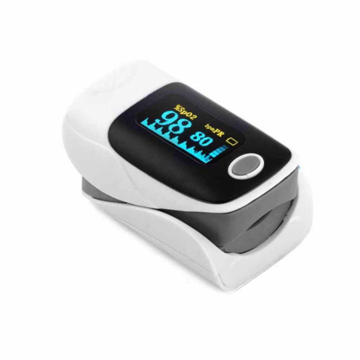 Blood oxygen saturation monitor finger pulse oximeter heart rate meter ...