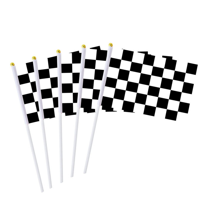 Racing Checkered Flag: Bright Fadeless Polyester Fabric with Flagpole Casing | Lazada PH