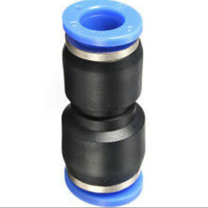 Straight Joiner 6 mm , Pneumatic Quick Connector , Konektor Lurus PU ...