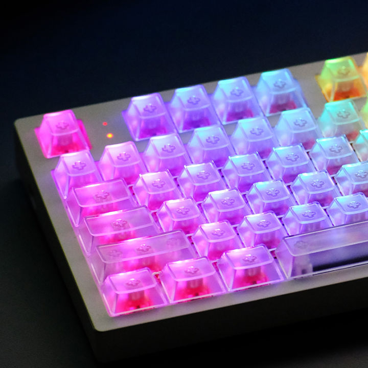 104 Transparent Blank Clear Keycaps OEM Profile ABS KeyCap For Mx ...