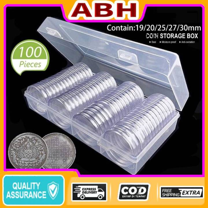 Coin Holders For Pennies 500 Pcs 25 Mm Coin Holder Capsules - Clear ...