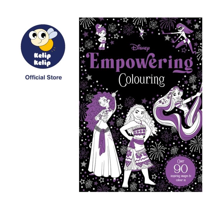 Disney Princess Empowering Female Colouring Book with 90+ Images to ...