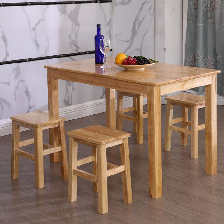 Solid wood breakfast table, food stalls, tables and chairs, oak ...
