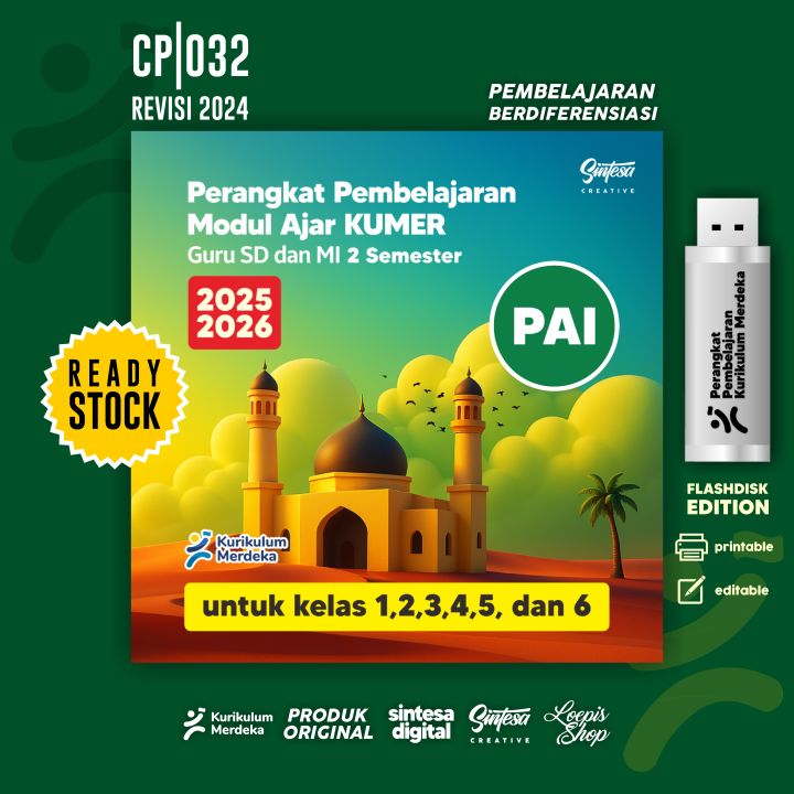 FD RPP MODUL AJAR KURIKULUM MERDEKA CP 032 PAI SD KELAS 123456 REVISI TERBARU TA 2025-2026 FULL ...