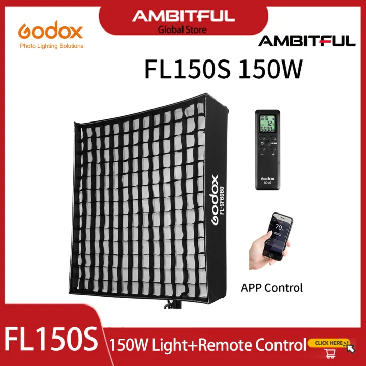 Godox FL150S 150W Flexible LED Video Light Rollable Cloth Lamp with ...