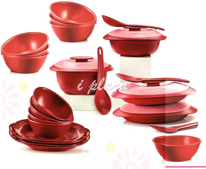 Tupperware Double Prosperity Petit Royal Serving Set | Lazada