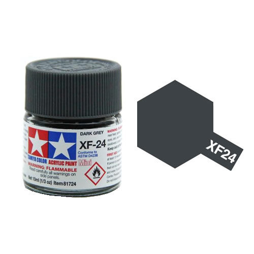 Tamiya Color Acrylic Paint XF-24 Flat Dark Grey (10ml) | Lazada