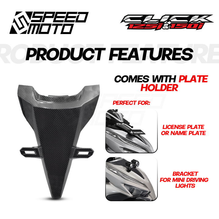 HONDA CLICK V2 GAME CHANGER FRONT PANEL COVER C-3118 GARNISH WITH PLATE ...