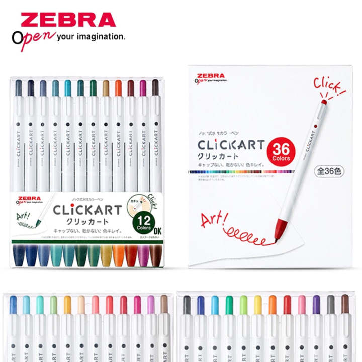 Zebra CLiCKART Retractable Marker Pen Set | Lazada