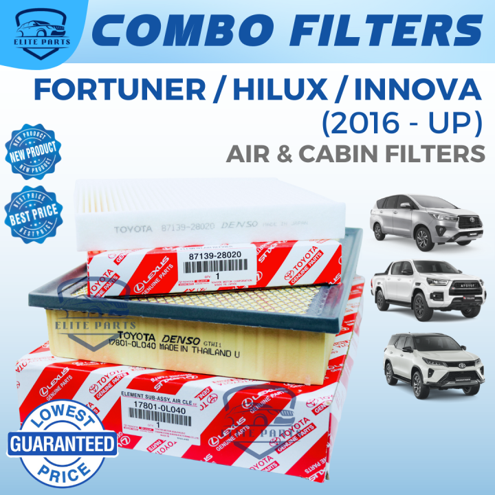 COMBO FILTERS SALE! Air & Cabin Filters For TOYOTA FORTUNER / HILUX ...