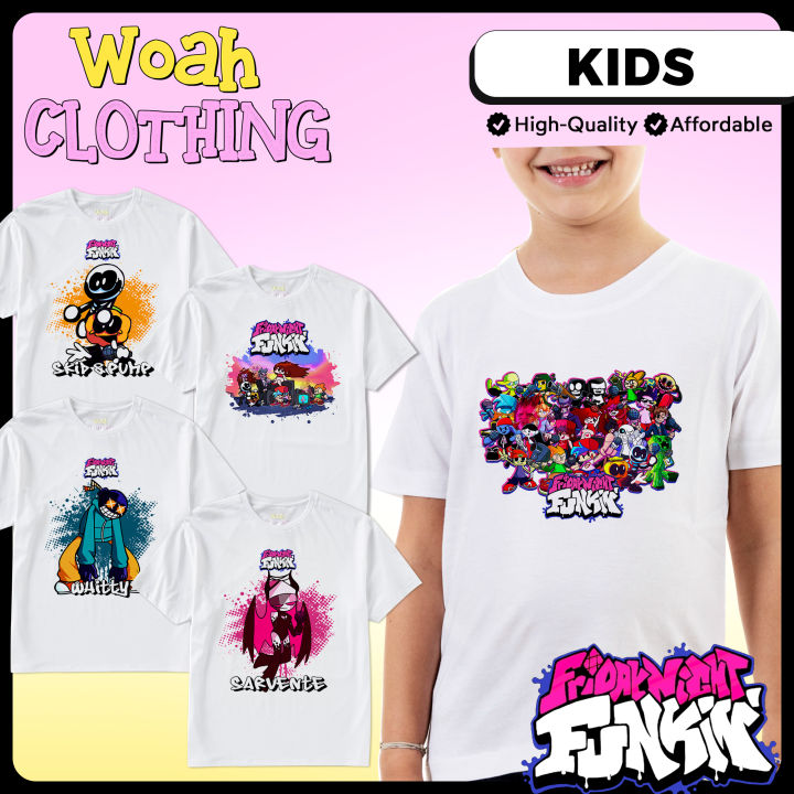 Friday Night Funkin shirt for kids / Sarvente Skid & Pump TSHIRT Kids ...