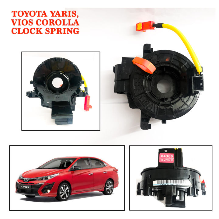 CPS CLOCK SPRING SPIRAL CABLE FOR TOYOTA YARIS VIOS COROLLA (8436-52100 ...