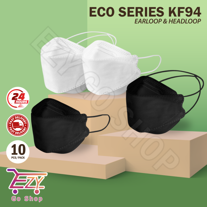 Eco Series KF94 4Ply Face Mask Earloop & Headloop Adult KF94 Non ...