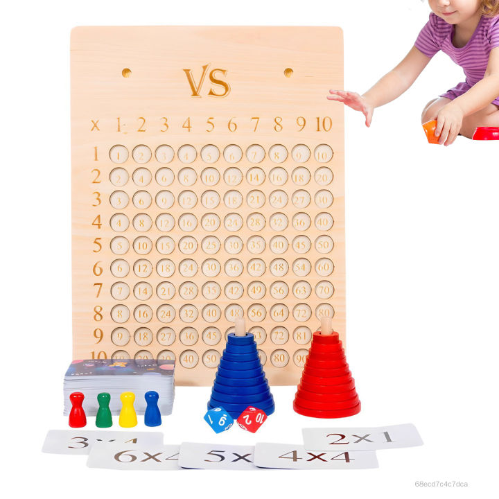 Multiplication Chess Board Game For Kids 9X9 Math Arithmetic Learning ...