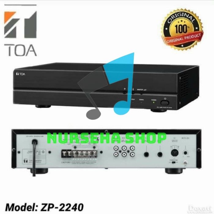 POWER AMPLIFIER TOA ZP 2240 POWER AMPLI TOA ZP2240 240 WATT ORIGINAL | Lazada Indonesia