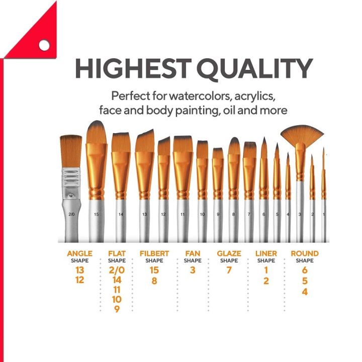 Benicci : BNCAMZ001* ชุดพู่กัน Paint Brush Set of 16 | Lazada.co.th