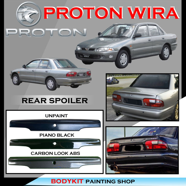 PROTON WIRA SEDAN SALOON SPOILER OE SPOILER ITIK REAR BONET LIP ABS ...