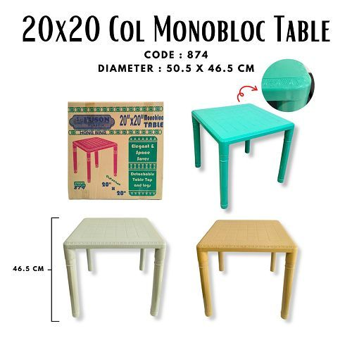 [ON HAND] 874 20X20 MONOBLOC TABLE/TABLE/MONOBLOC | Lazada PH