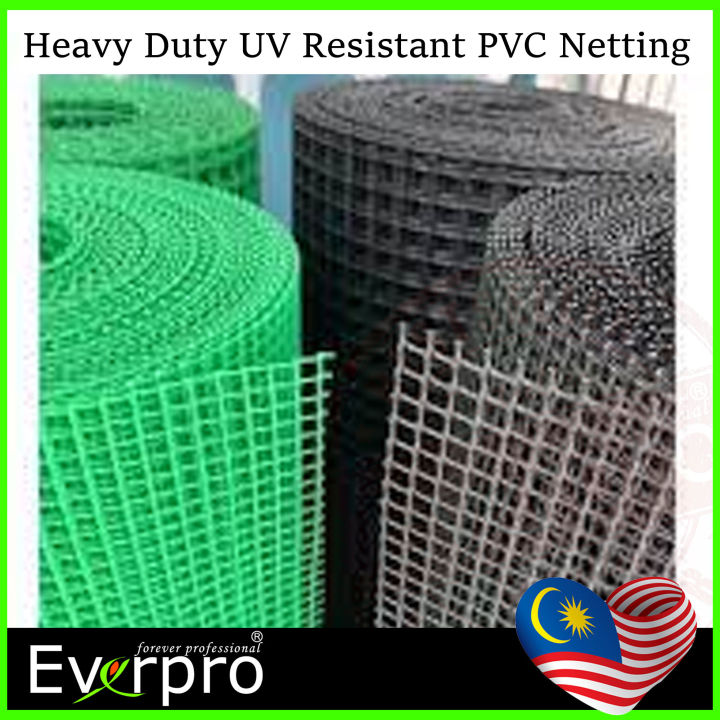 Heavy Duty UV Resistant PVC Garden Pvc Netting Hole 6mm x 6mm Square ...