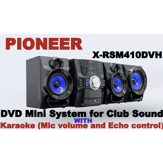 Pioneer DVD Mini System for Club Sound X-RSM410DVH WITH Karaoke (Mic ...