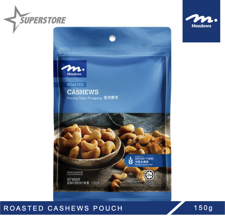 Meadows Roasted Cashew Pouch 150g | Lazada PH