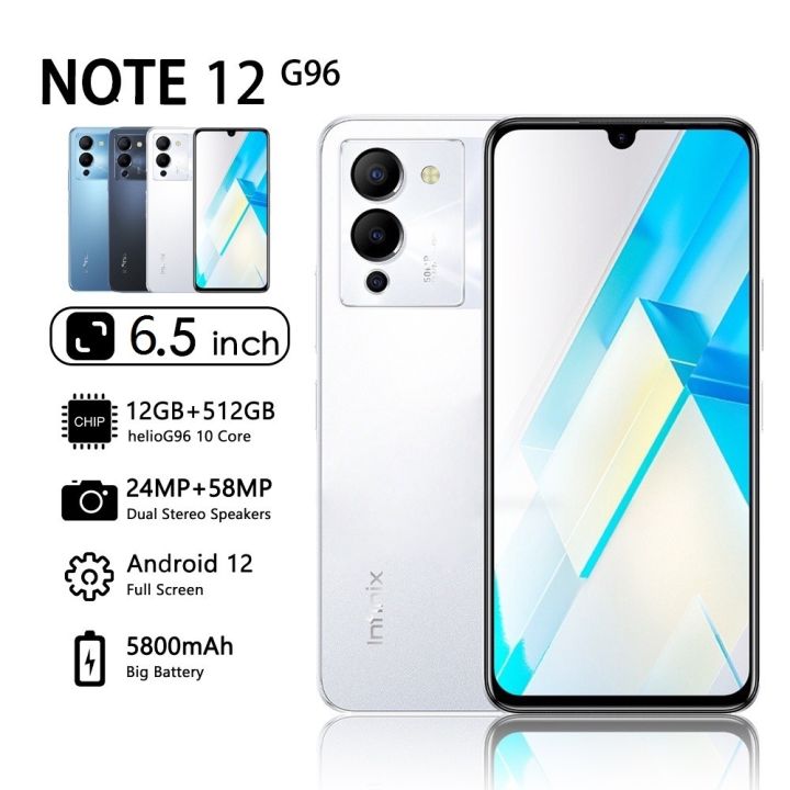 infinix n0te 12 mobile phone 2022 cellphone Cheap 12G 512GB smartphone ...