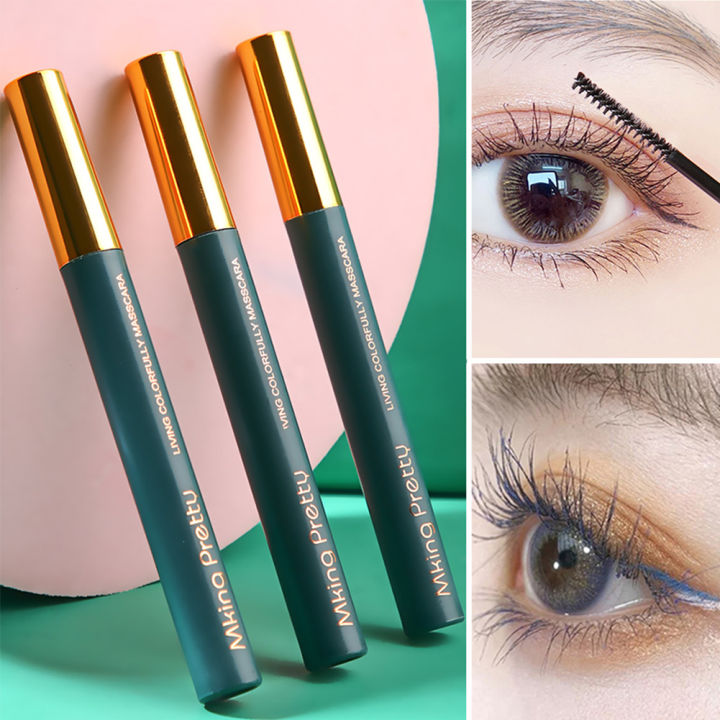 【peinifen】MKING PRETTY Color Mascara Thick Curling Waterproof Sweat ...