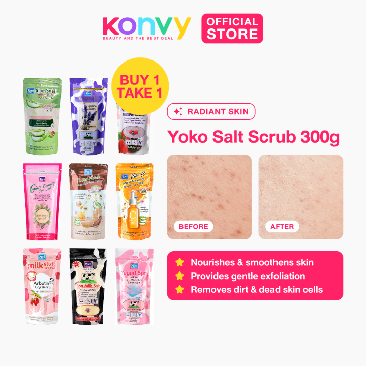 [B1T1] Yoko Salt Scrub 300g | Lazada PH