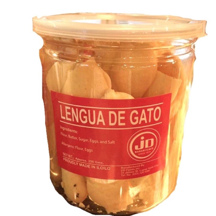 Lengua de Gato in Can by JD Bakeshop Iloilo 250 Grams | Lazada PH