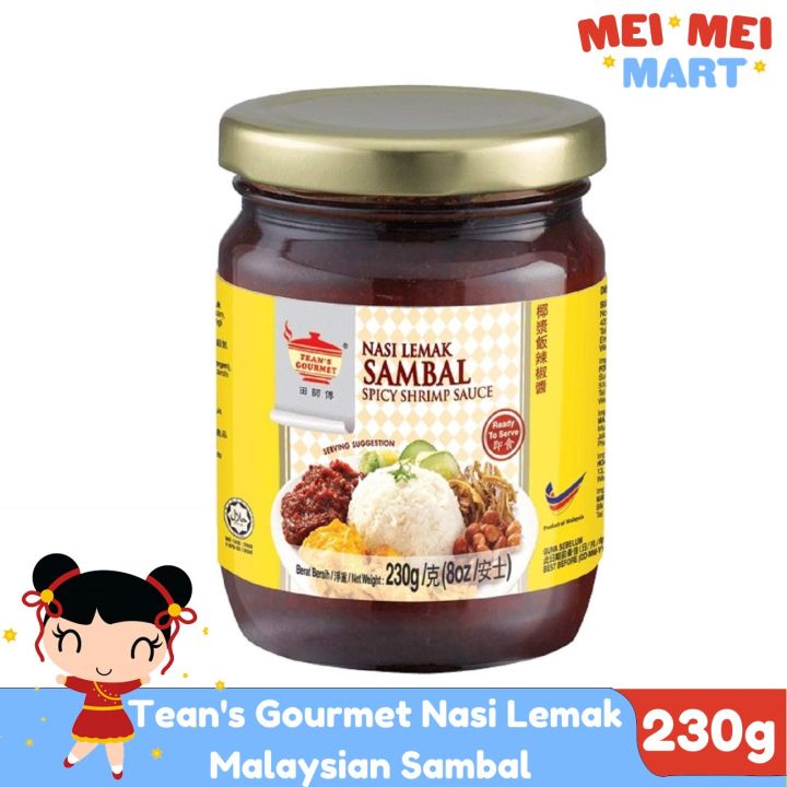 Tean's Gourmet Nasi Lemak Malaysian Sambal 230g | Lazada PH