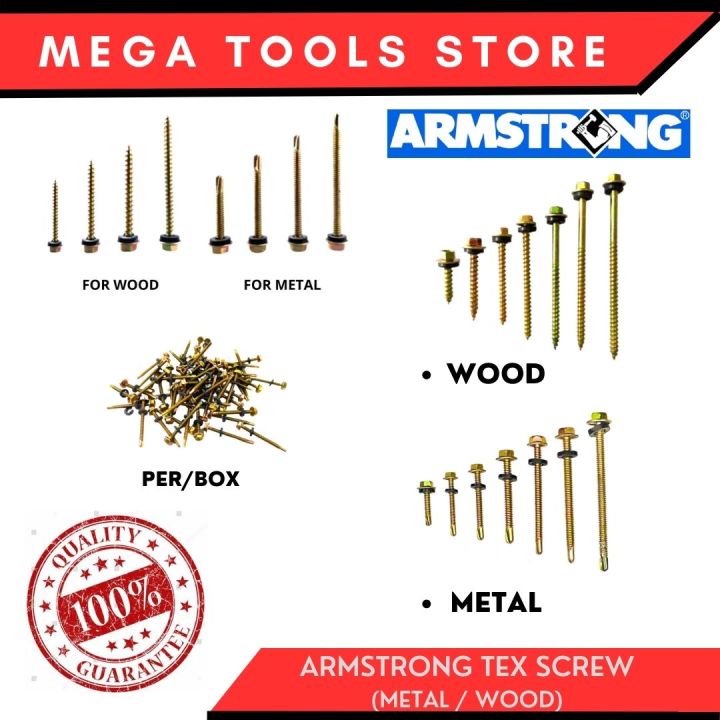 ARMSTRONG Tex Screw (METAL & WOOD) 1smallbox | Lazada PH