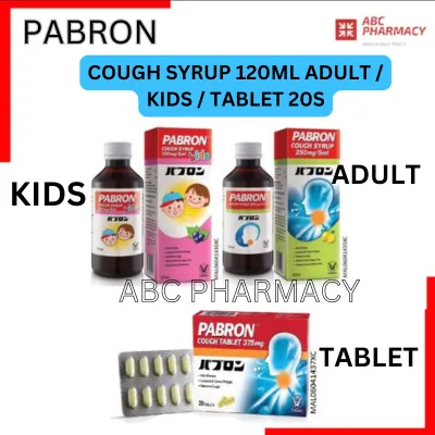 PABRON Cough Syrup 120ml Adult (EXP) / Kids (EXP01/26) / Tablet 20s ...