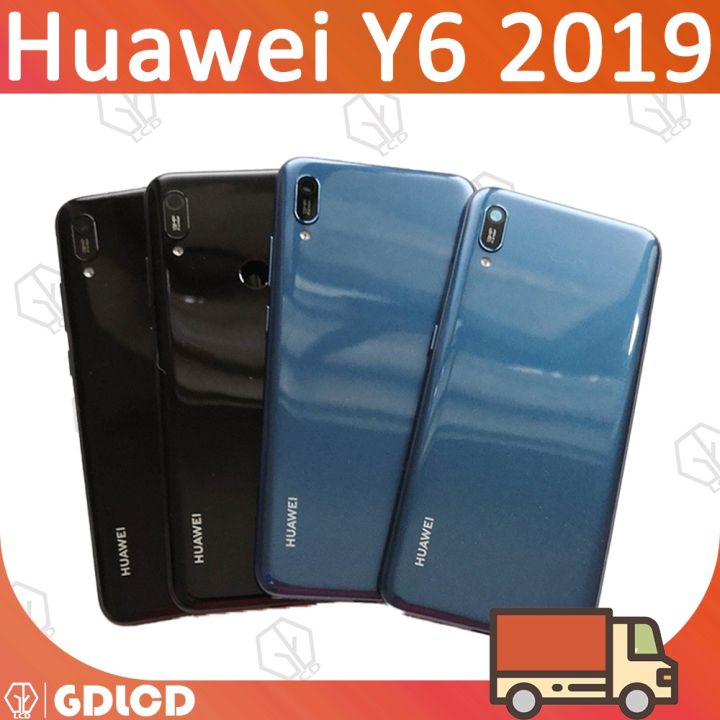 Huawei Y6 2019 Y6 Prime 2019 Y6 Pro 2019 Back Battery Cover 6.1 inch Rear Cover Housing Case ...