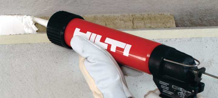 Hilti Firestop Silicone Sealant CP 606 วัตถุอุดกันรั่วอะคริลิกกันไฟ ...