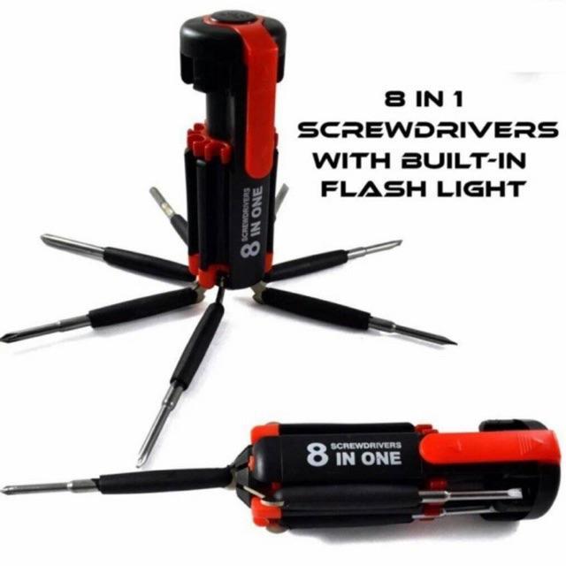 8in1 Multi Screwdriver with 6LED Torch Tools Light up | Lazada PH