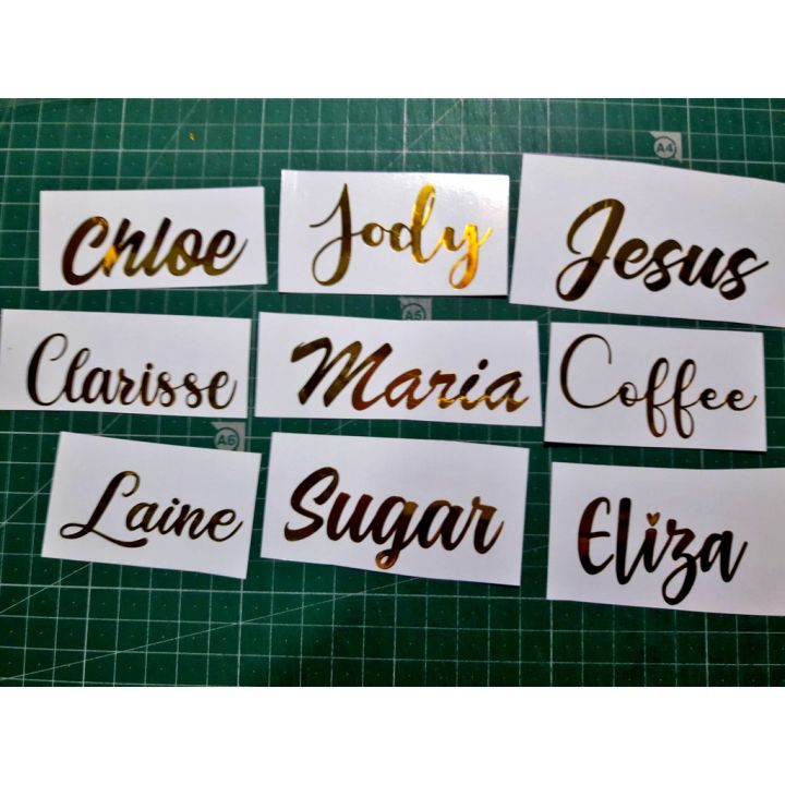 Personalized Cut-out Name Sticker | Lazada PH