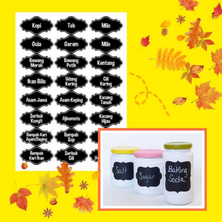 Label Bumbu Dapur/Sticker Toples Dapur Tahan Air Murah | Lazada Indonesia