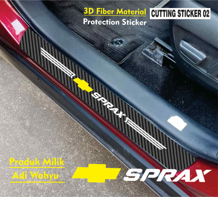 sticker sill plate 5pcs carbon 3d mobil sprax sticker karbon 3d ...