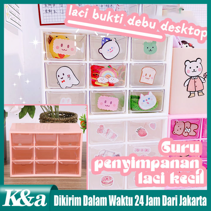 Kotak Laci 9 sekat SANRIO FREE STICKER Box Laci Aksesoris Mini | Lazada ...