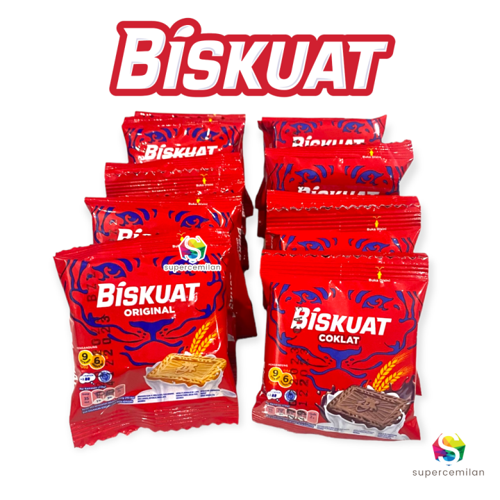 Biskuat Biskuit Susu Renceng Isi 10 Pcs | Cemilan Multivitamin | Lazada ...