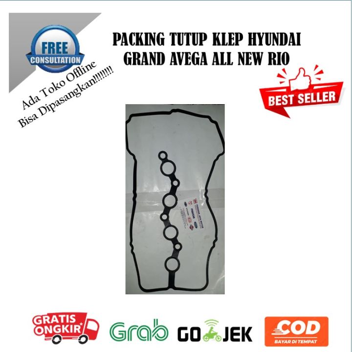 PACKING TUTUP KLEP GRAND AVEGA ALL NEW RIO GASKET HEAD COVER HYUNDAI ...