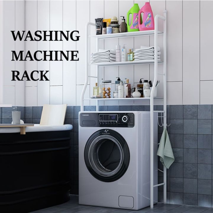 3 Tier Layer Washing Machine Rack Toilet Shelves Space Saver Kitchen ...